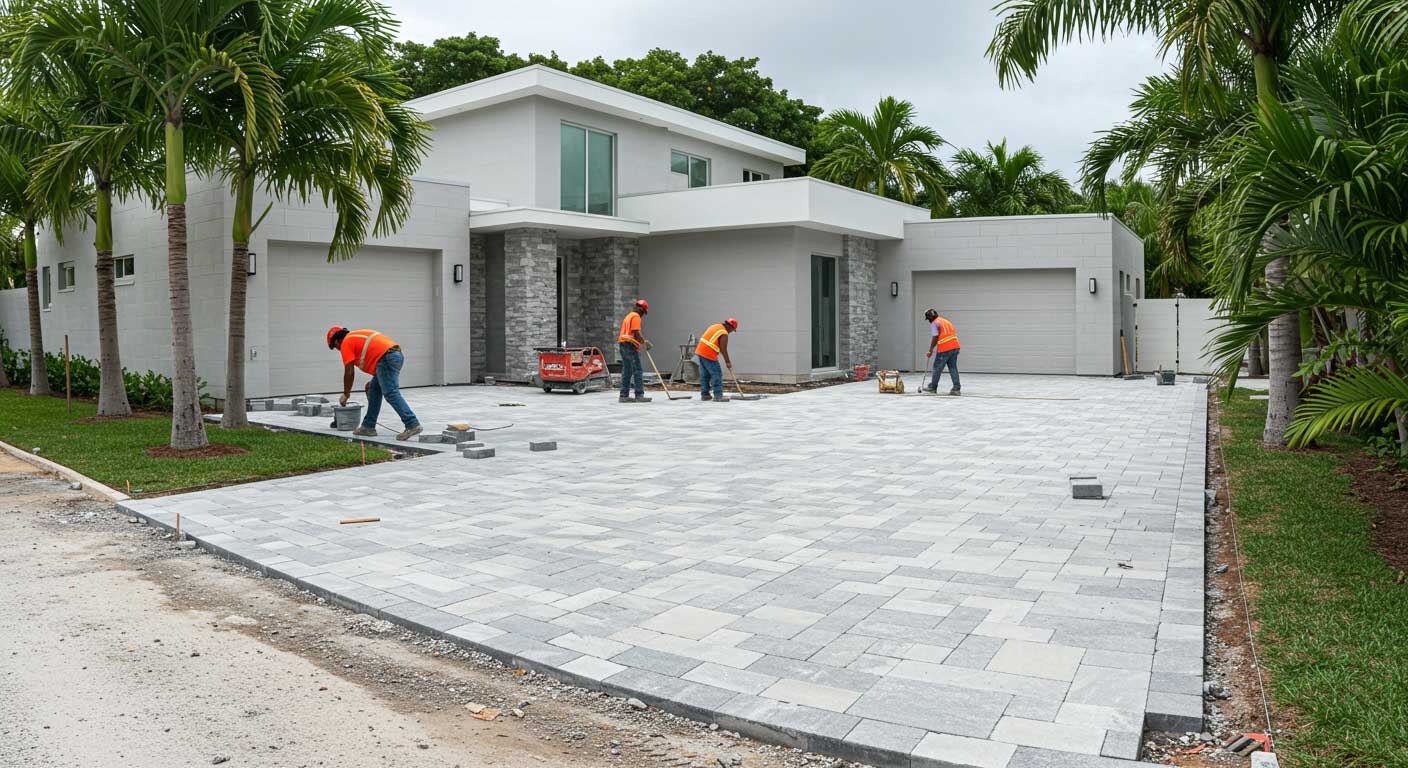 Driveway Construction South Miami-Dade | AA Concrete Solutions - AA ...